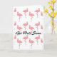 Get Well Soon Pink Flamingo Pattern Card | Zazzle
