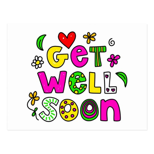 Get Well Soon Postcard | Zazzle.com