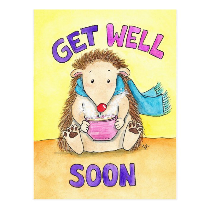 Get well soon postcard by Nicole Janes | Zazzle.com