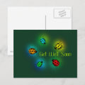 Get Well Soon Pretty Ladybugs Postcard | Zazzle