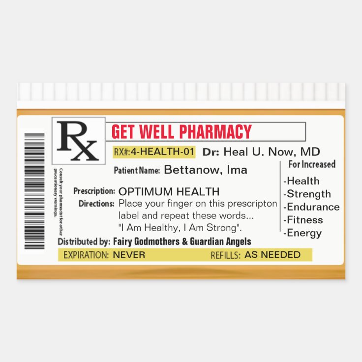 Get Well Soon Rectangular Sticker | Zazzle