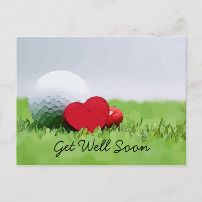 Get Well Soon to Golfer Card | Zazzle