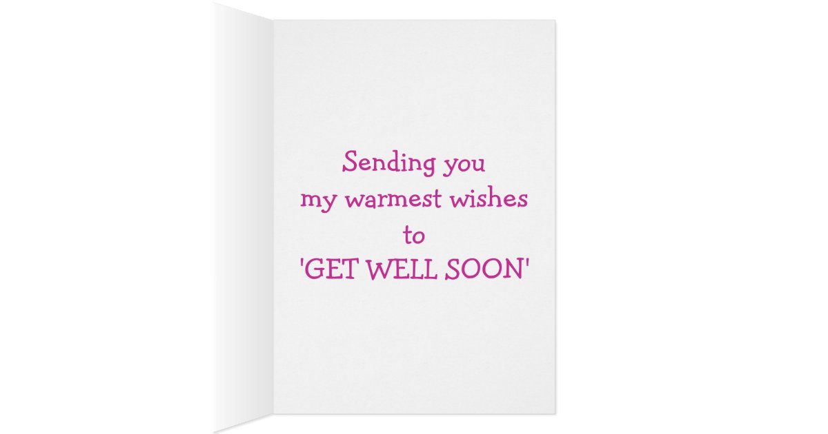 Get Well Soon Wishes Rose Card | Zazzle