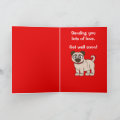 Get Well Soon with Pug Card | Zazzle