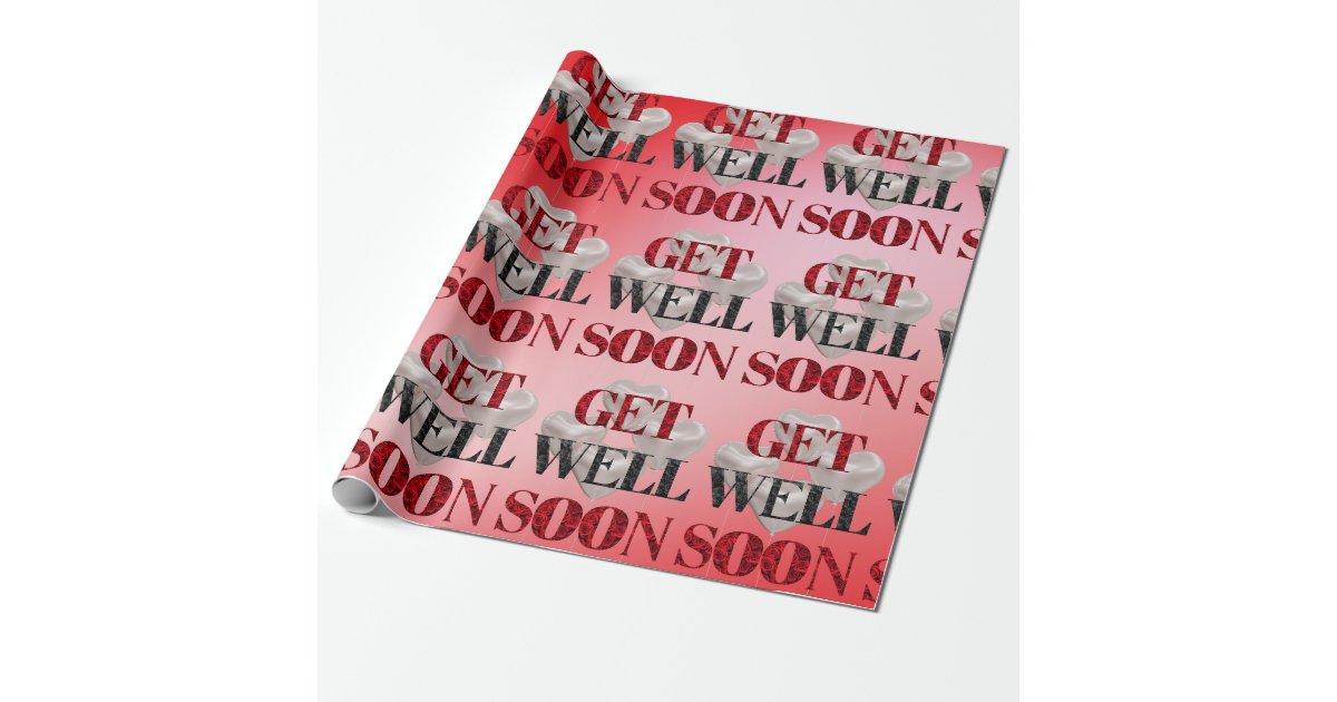 Get Well Soon Wrapping Paper | Zazzle