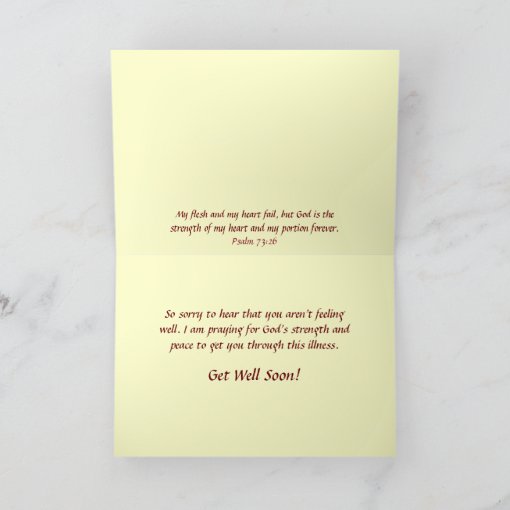 Get Well Strength Card | Zazzle