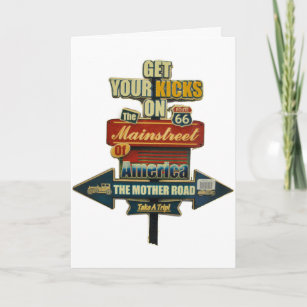 Route 66 Birthday Cards | Zazzle