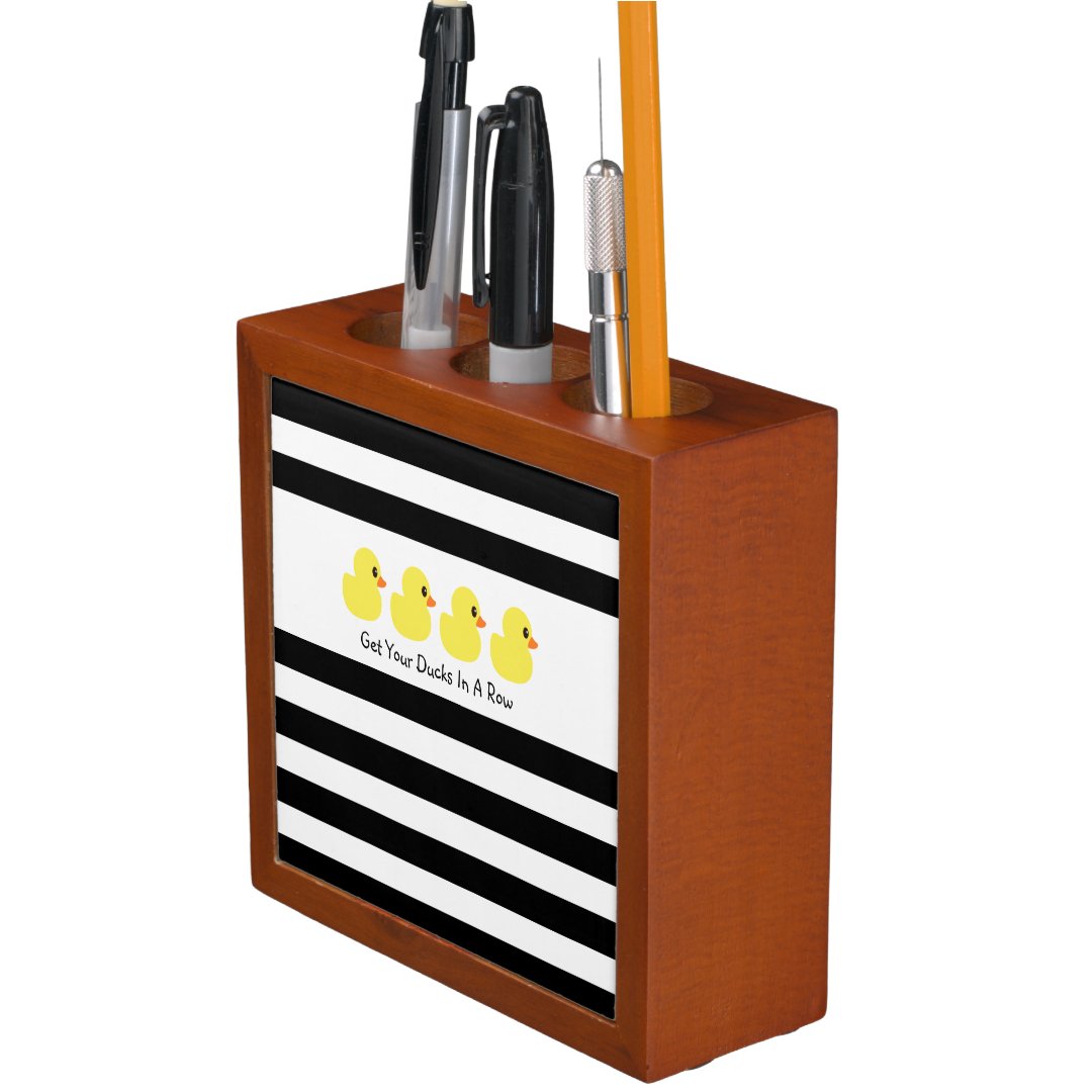 "Get Your Ducks In A Row" Desk Organizer | Zazzle