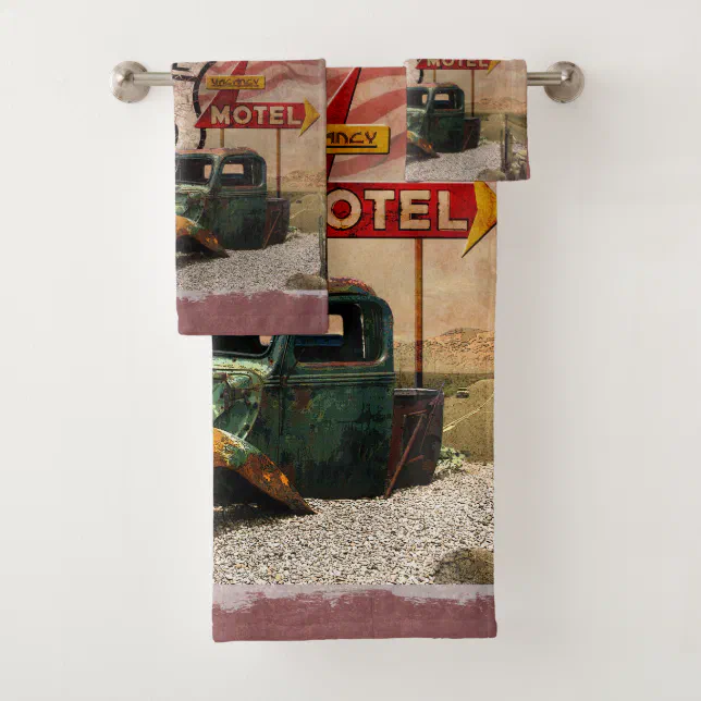 Get your Kicks on Route 66 Bath Towel Set | Zazzle