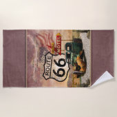 Get your Kicks on Route 66 Beach Towel | Zazzle