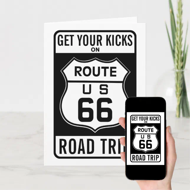 Get Your Kicks On Route 66 Card | Zazzle