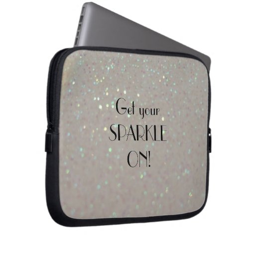 Get your Sparkle on - Faux glitter laptop case | Zazzle