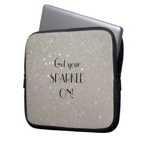 Get your Sparkle on - Faux glitter laptop case | Zazzle