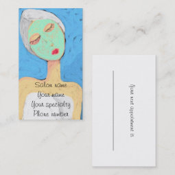 Getting a Facial Business Card | Zazzle