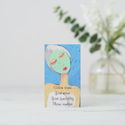 Getting a Facial Business Card | Zazzle