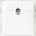 Getting Figgy With It Funny Fruit Fig Pun Classic Round Sticker | Zazzle