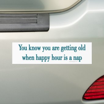 Getting Old Bumper Sticker | Zazzle