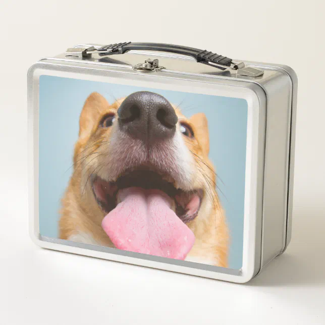 Getty Images | Very Happy Corgi Metal Lunch Box | Zazzle