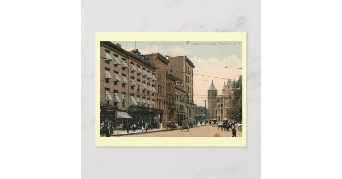 Getty Square, Yonkers, New York Vintage Postcard | Zazzle