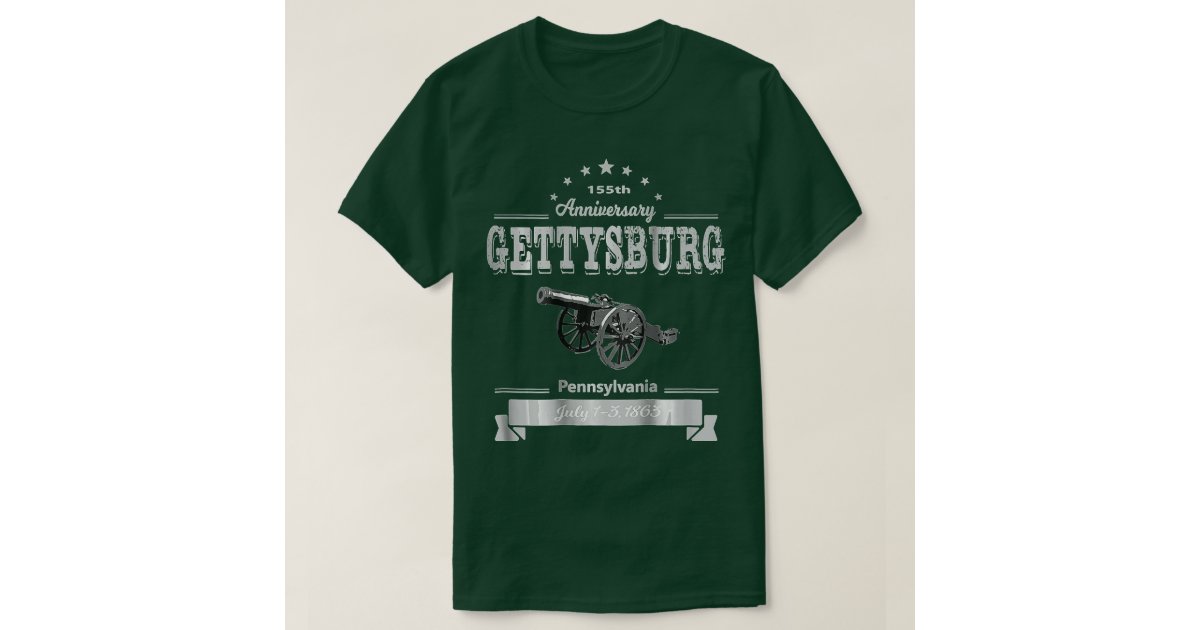 Gettysburg 155th Anniversary Memorial T-Shirt | Zazzle
