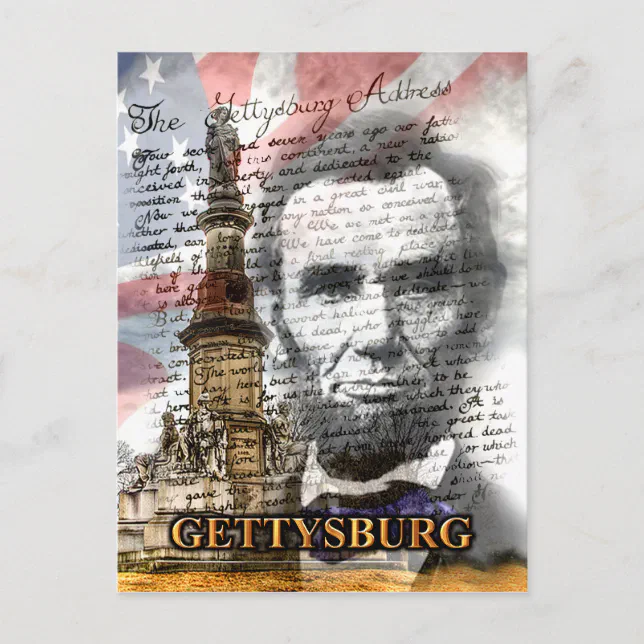 Gettysburg Address Postcard | Zazzle