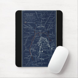 Gettysburg Battlefield Civil War Map (1863) Mouse Pad | Zazzle