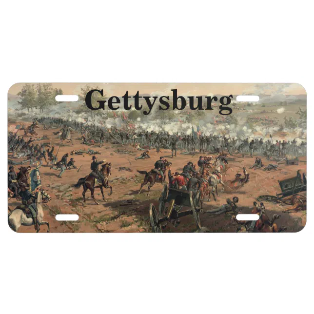 Gettysburg License plate | Zazzle