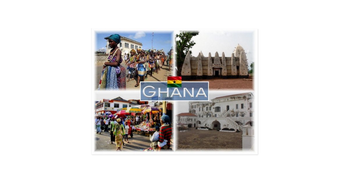GH Ghana - Postcard | Zazzle.com