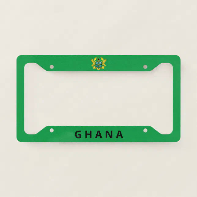 Ghana coat of arms license plate frame | Zazzle
