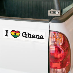 Ghana Flag Bumper Sticker | Zazzle
