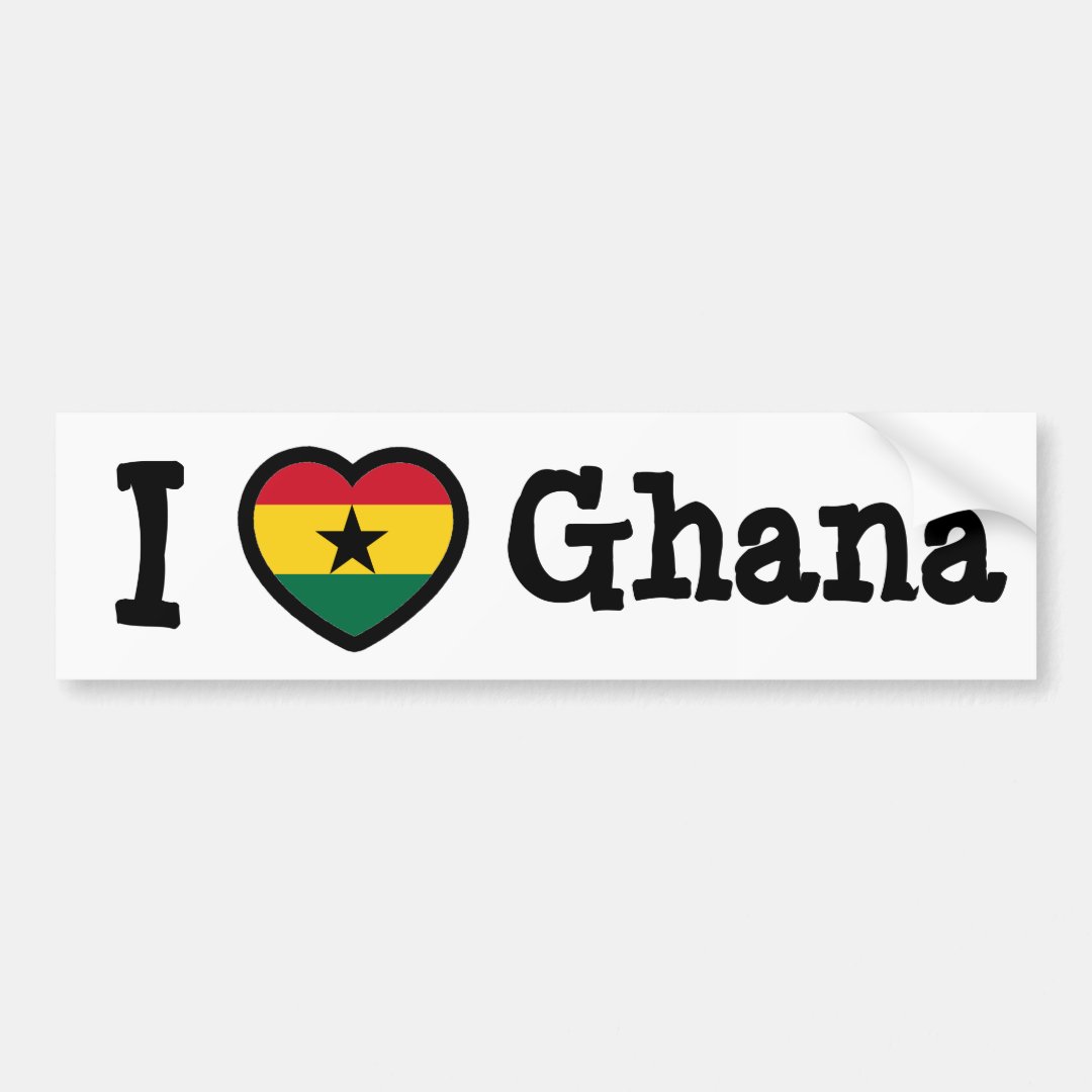 Ghana Flag Bumper Sticker | Zazzle