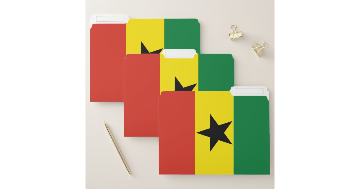 Ghana flag file folder | Zazzle