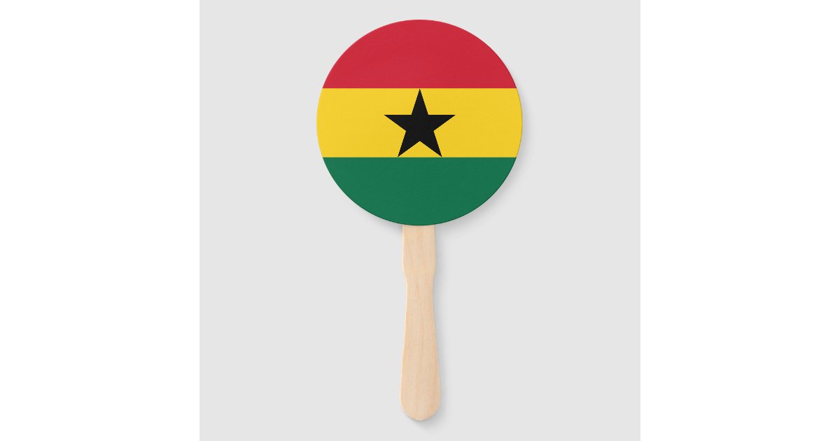 Ghana Flag Hand Fan | Zazzle
