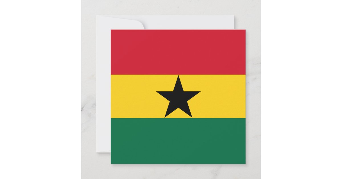 Ghana Flag Invitation | Zazzle