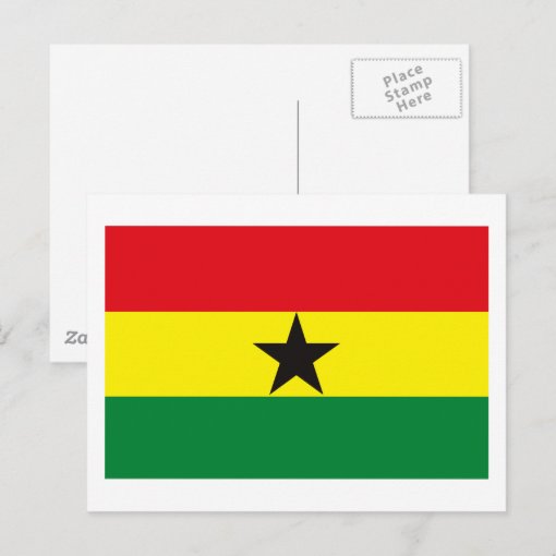 Ghana Flag Postcard | Zazzle