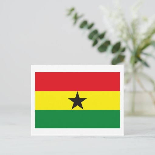 Ghana Flag Postcard | Zazzle