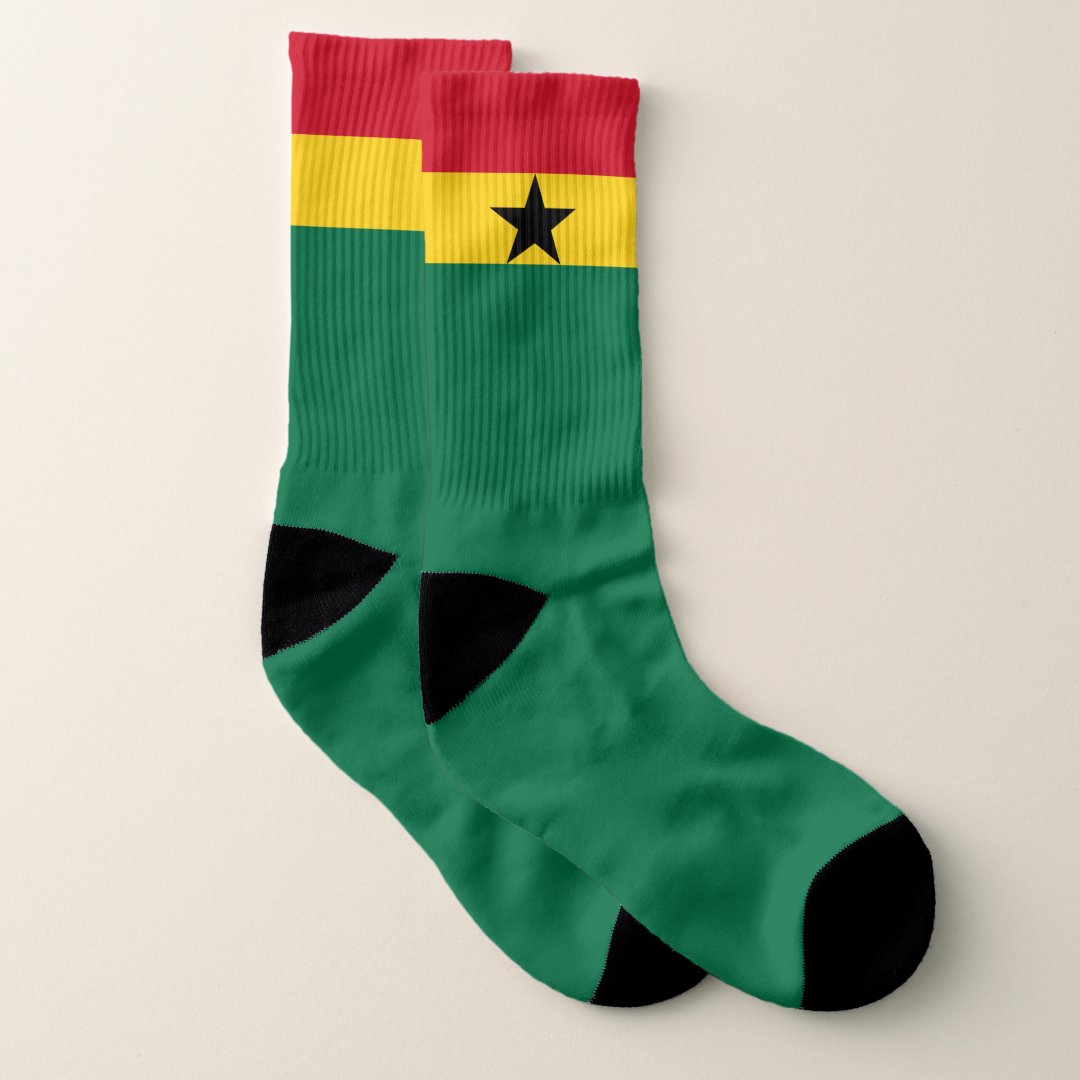 Ghana Flag Socks | Zazzle
