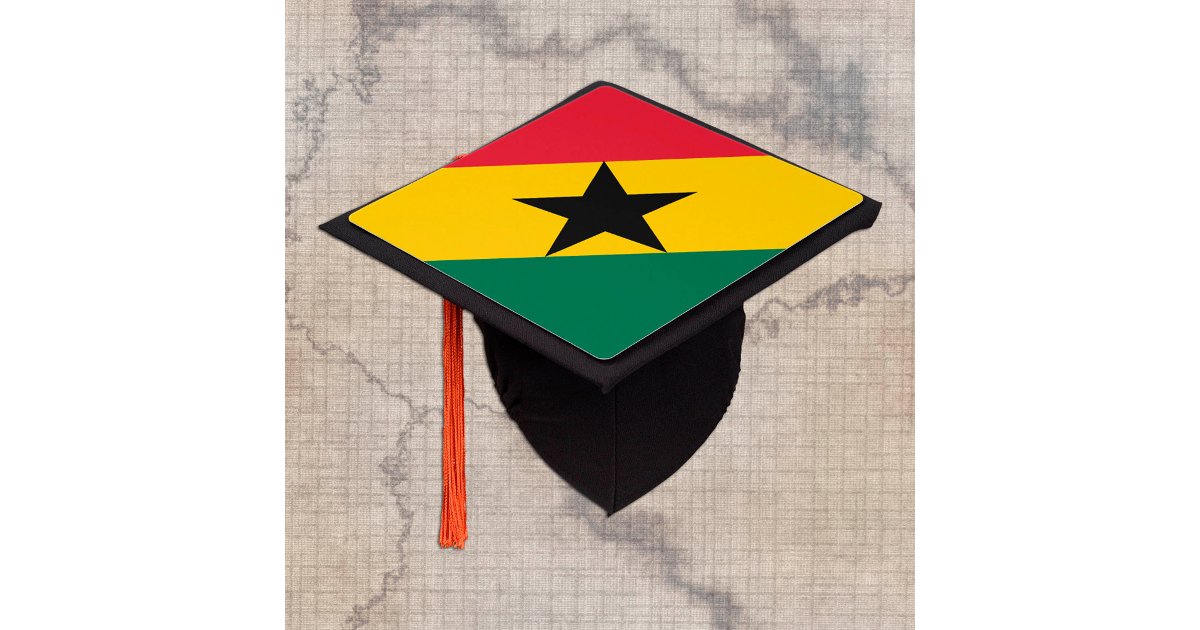 Ghana & Ghanaian Flag - Students / University Grad Graduation Cap ...