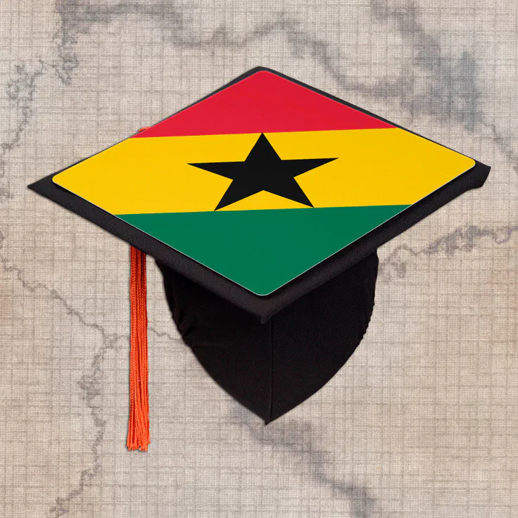 Ghana & Ghanaian Flag - Students / University Grad Graduation Cap ...