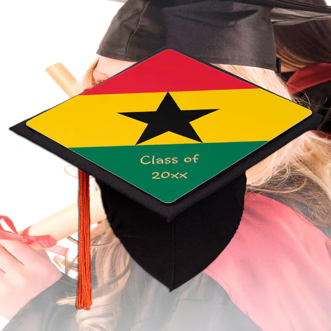Ghana & Ghanaian Flag - Students / University Graduation Cap Topper ...