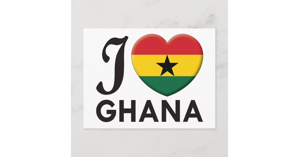 Ghana Love Postcard | Zazzle