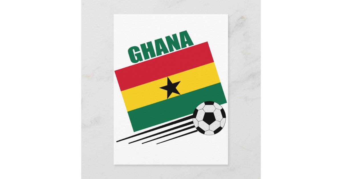 Ghana Soccer Team Postcard | Zazzle