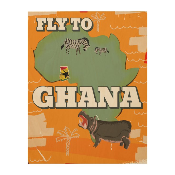 Ghana vintage travel poster | Zazzle