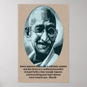 Ghandi quotation poster | Zazzle
