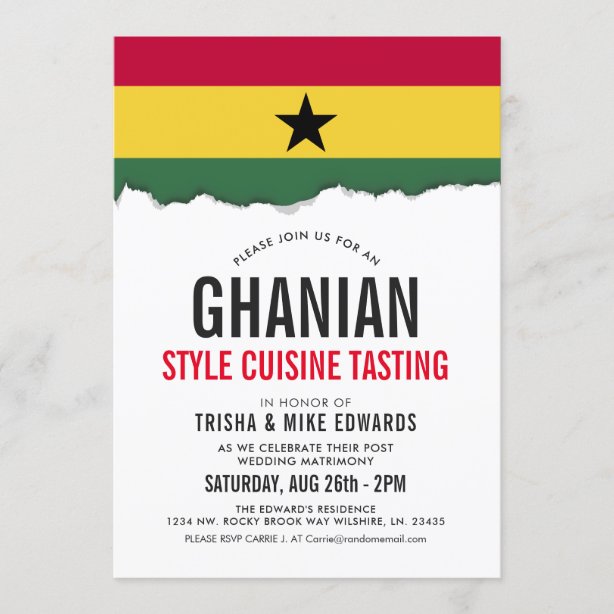 Ghana Invitations | Zazzle