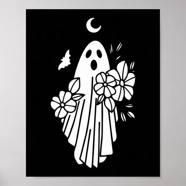 Ghost Bride Lazy Halloween Costume Fun Spirit Ghou Poster | Zazzle