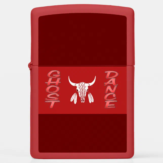 Ghost Dance Zippo red lighter | Zazzle