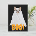 Ghost Dog - French Boo-dog Halloween Invite | Zazzle