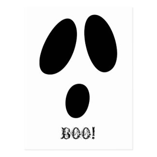 Boo Face Postcards | Zazzle