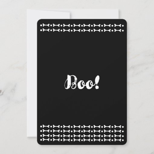 Ghost Face Halloween Party Trick or Treat Party Invitation | Zazzle